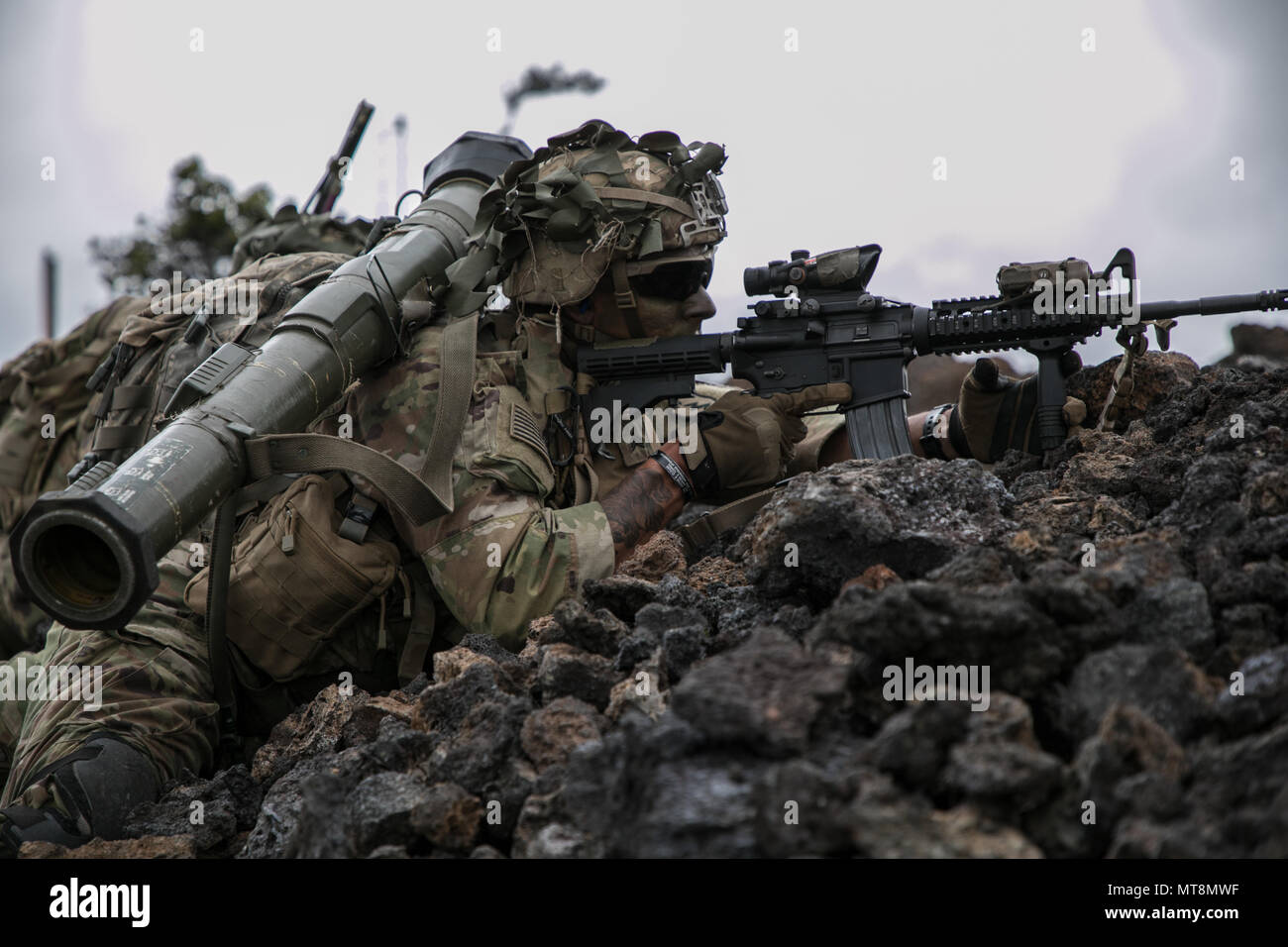 U.S. Army Trooper assigned to 2nd Squadron, 14th Calvary Regiment, 2nd ...
