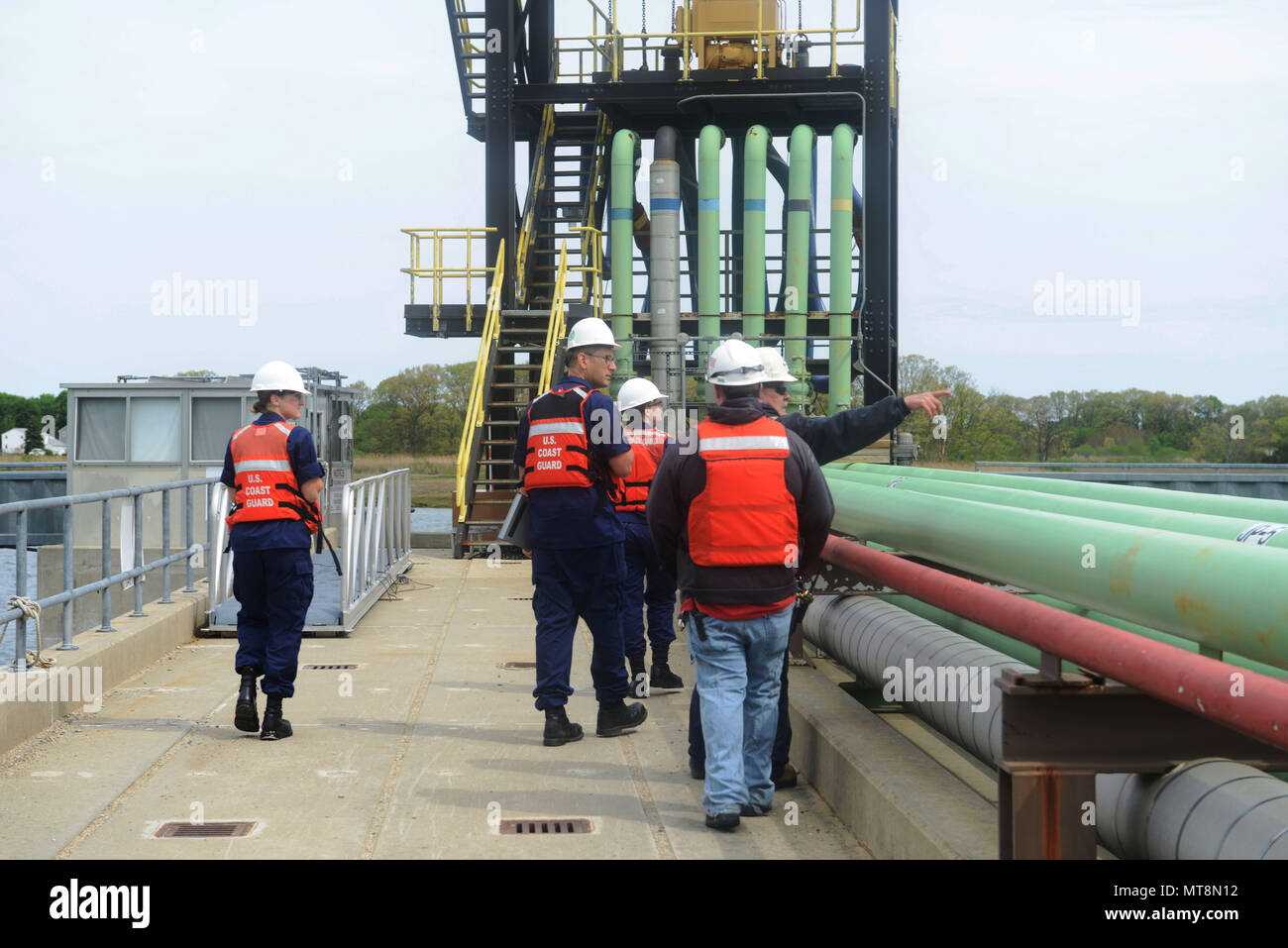 Members of the U.S. Coast Guard Sector Boston Pollution Prevention Team ...