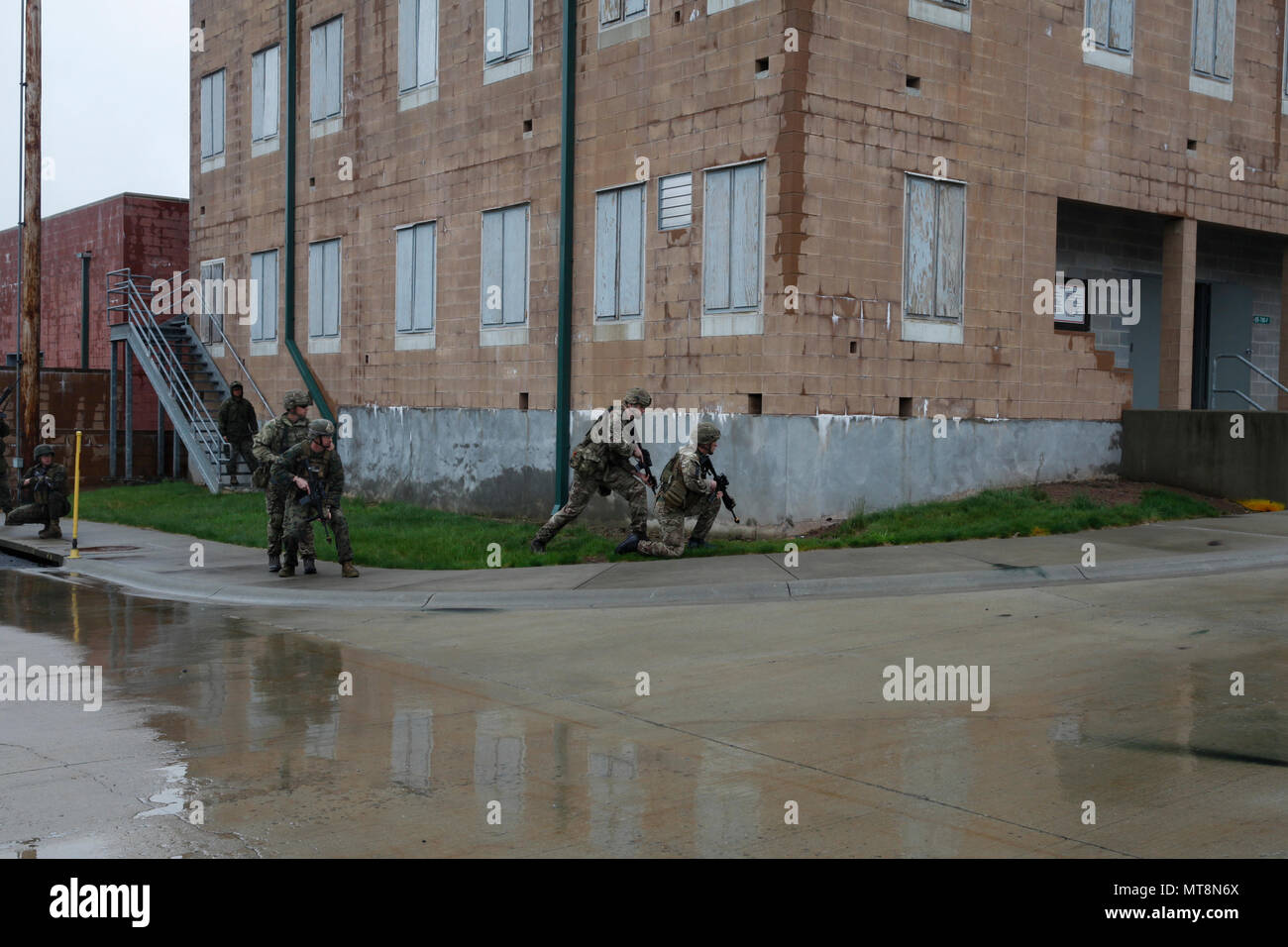 U.S. Marines with 6th Engineer Support Battalion, 4th Marine Logistics ...