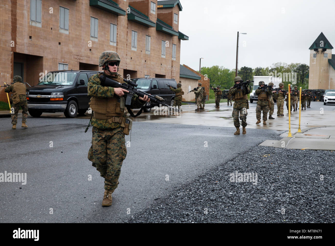 U.S. Marine Lance Cpl. Mitchell R. Neimann, heavy equipment operator ...