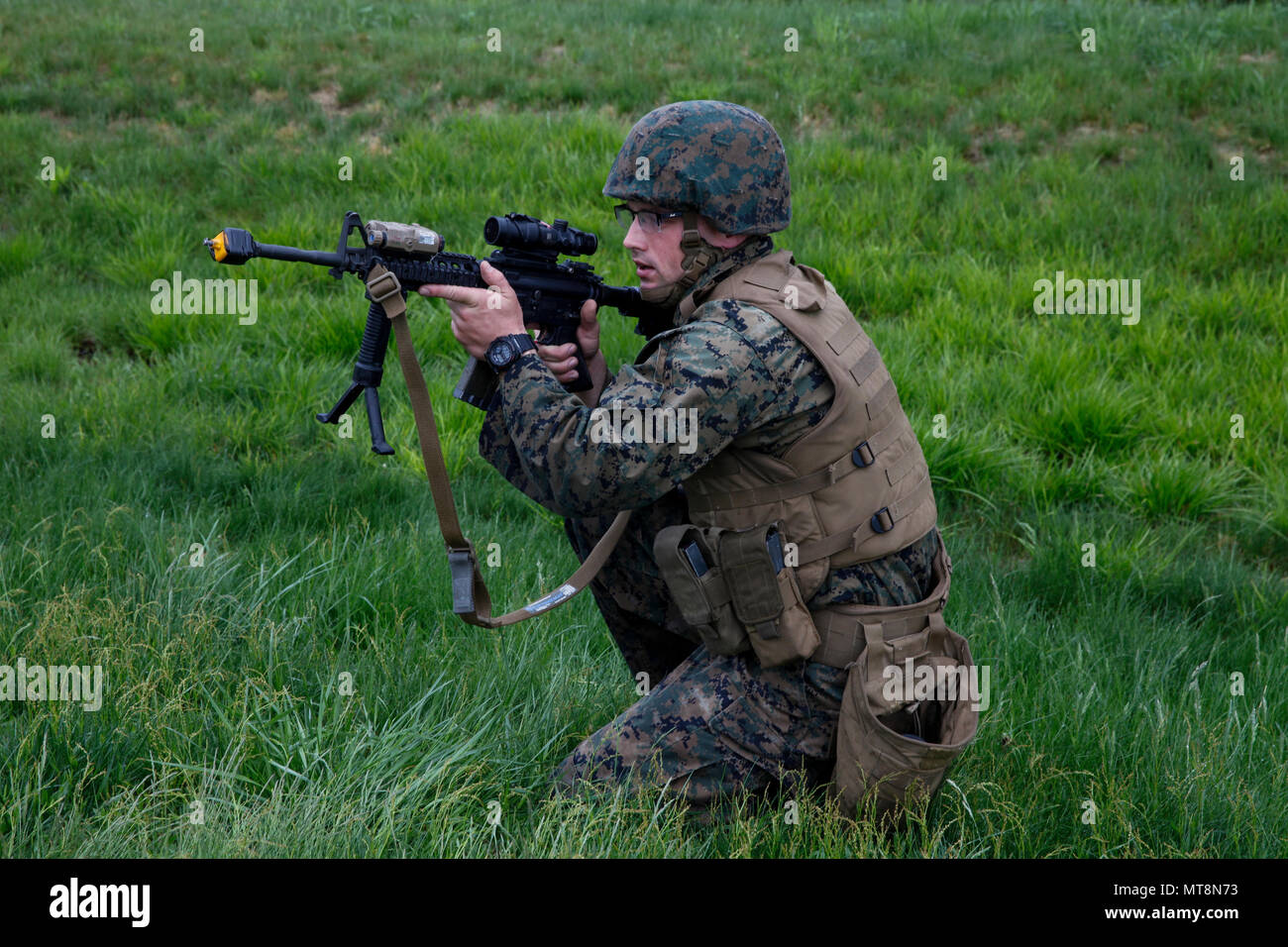 U.S. Marine Sgt. Derek R. Rush, platoon sergeant with Headquarters and ...