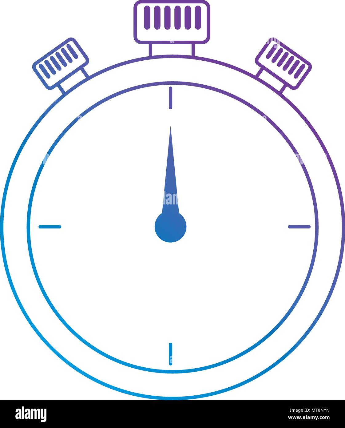 chronometer time clock isolated icon Stock Vector Image & Art - Alamy