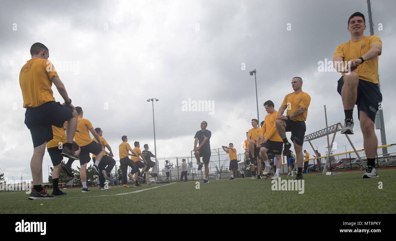 NORFOLK, Va. (May. 16, 2018) -- Sailors assigned to USS Gerald R. Ford ...