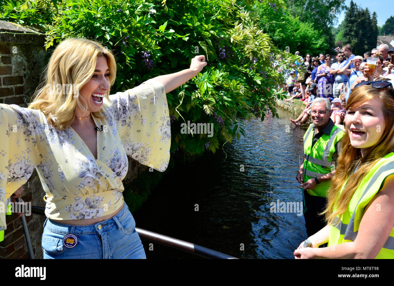 Loose Village, UK. 28th May 2018. Loose Village, Kent, Stacey Solomon ...