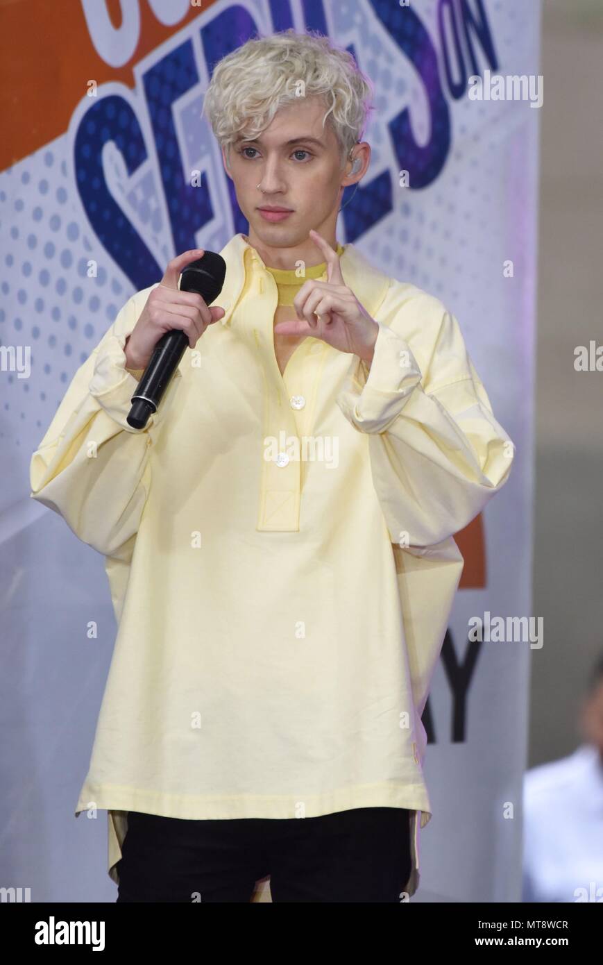 New York, NY, USA. 28th May, 2018. Troye Sivan on stage for Troye Sivan ...