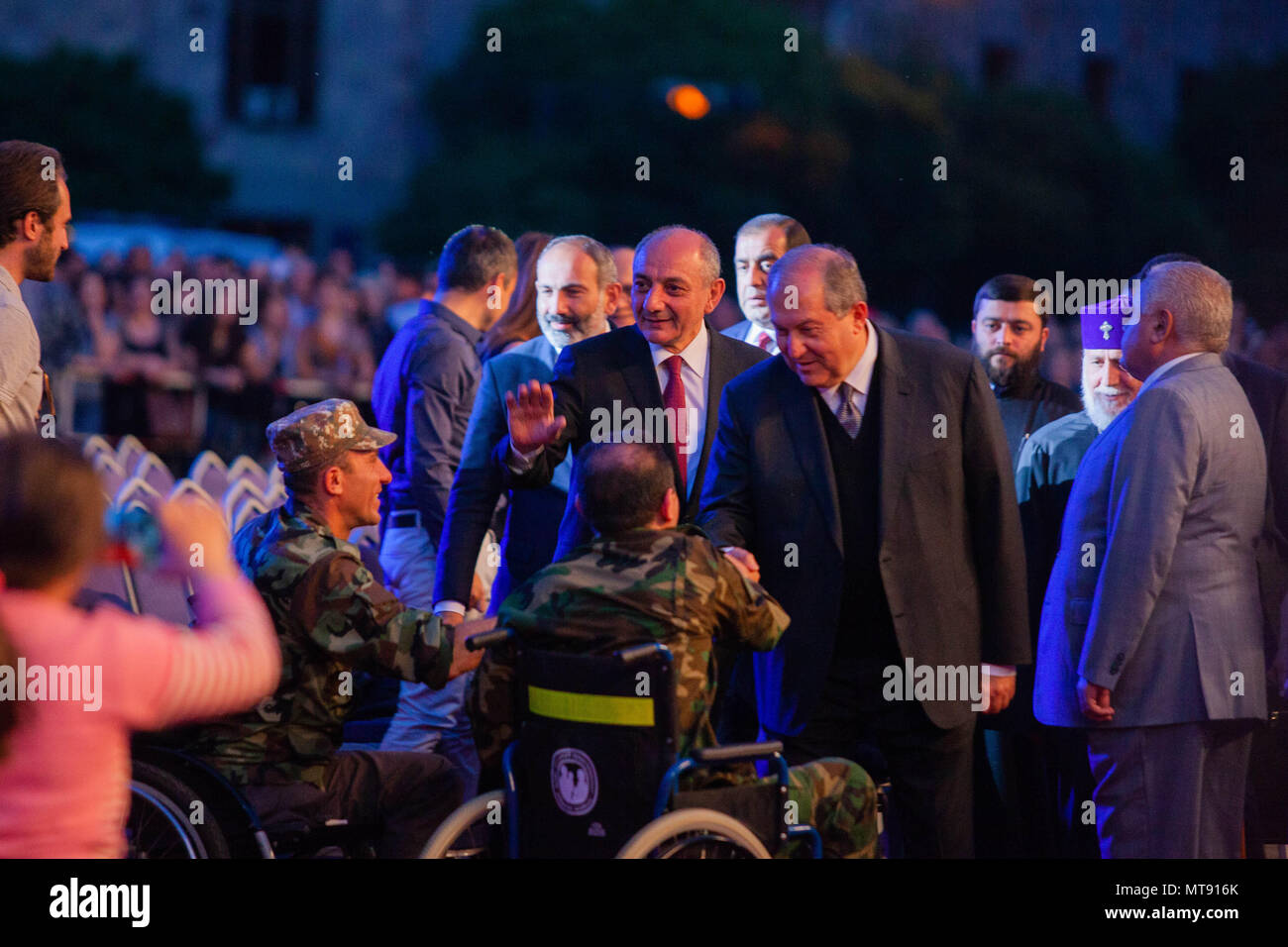 Yerevan, Armenia. 28th May, 2018. Presidents of Artsakh (BAKO SAHAKYAN ...