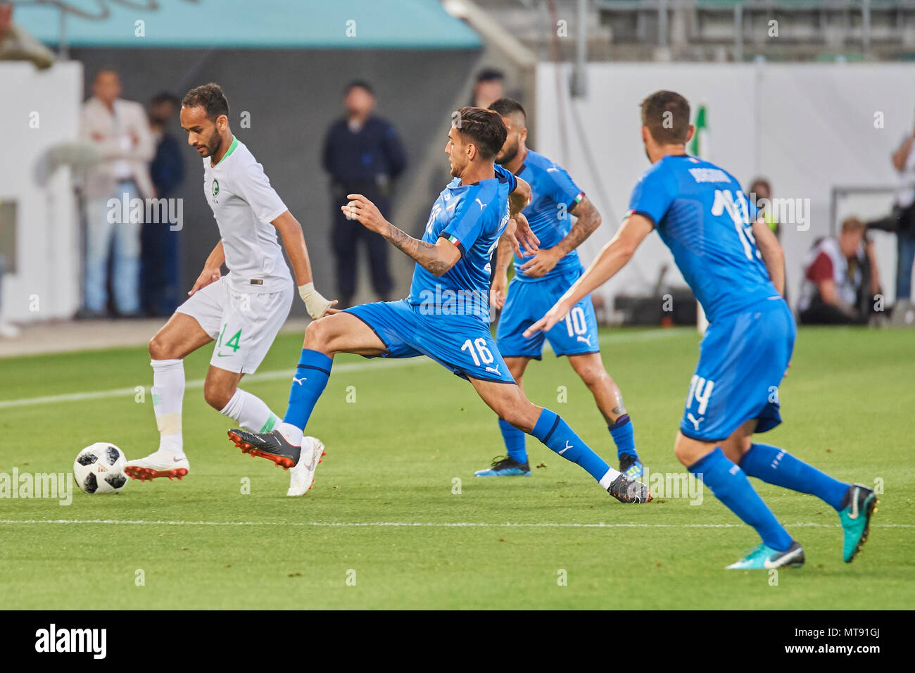 St. Gallen, Switzerland. 28th May 2018. Abdullah Otayf and Lorenzo ...