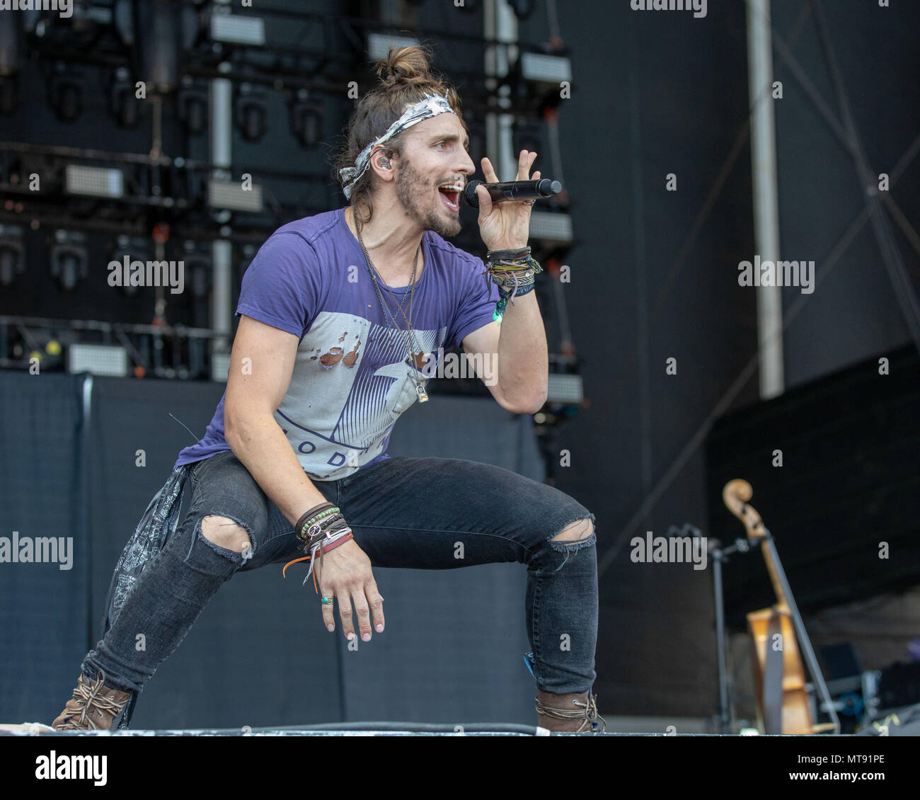 Napa, California, USA. 27th May, 2018. AUSTIN BISNOW of Magic Giant ...