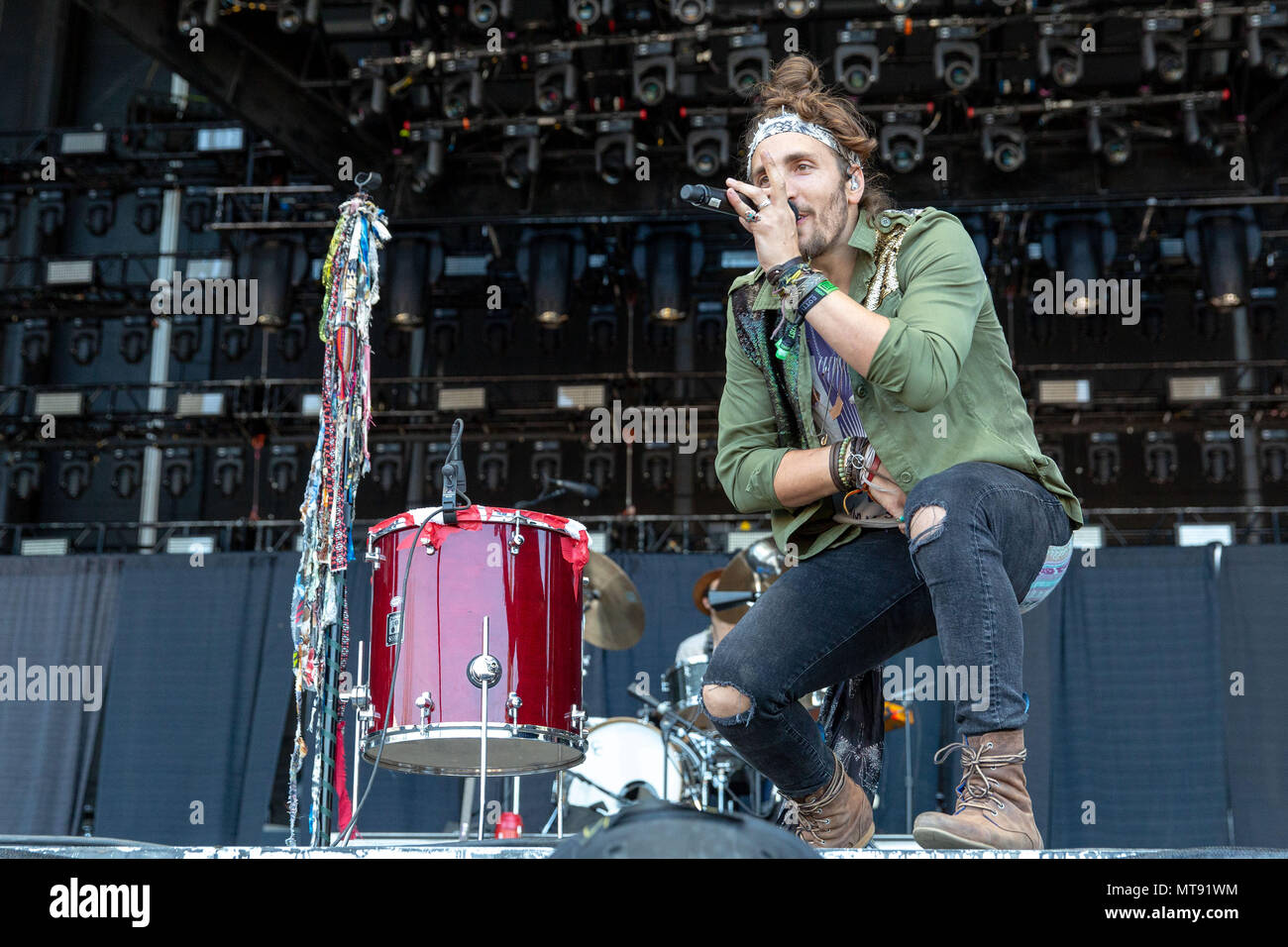 Napa, California, USA. 27th May, 2018. AUSTIN BISNOW of Magic Giant ...