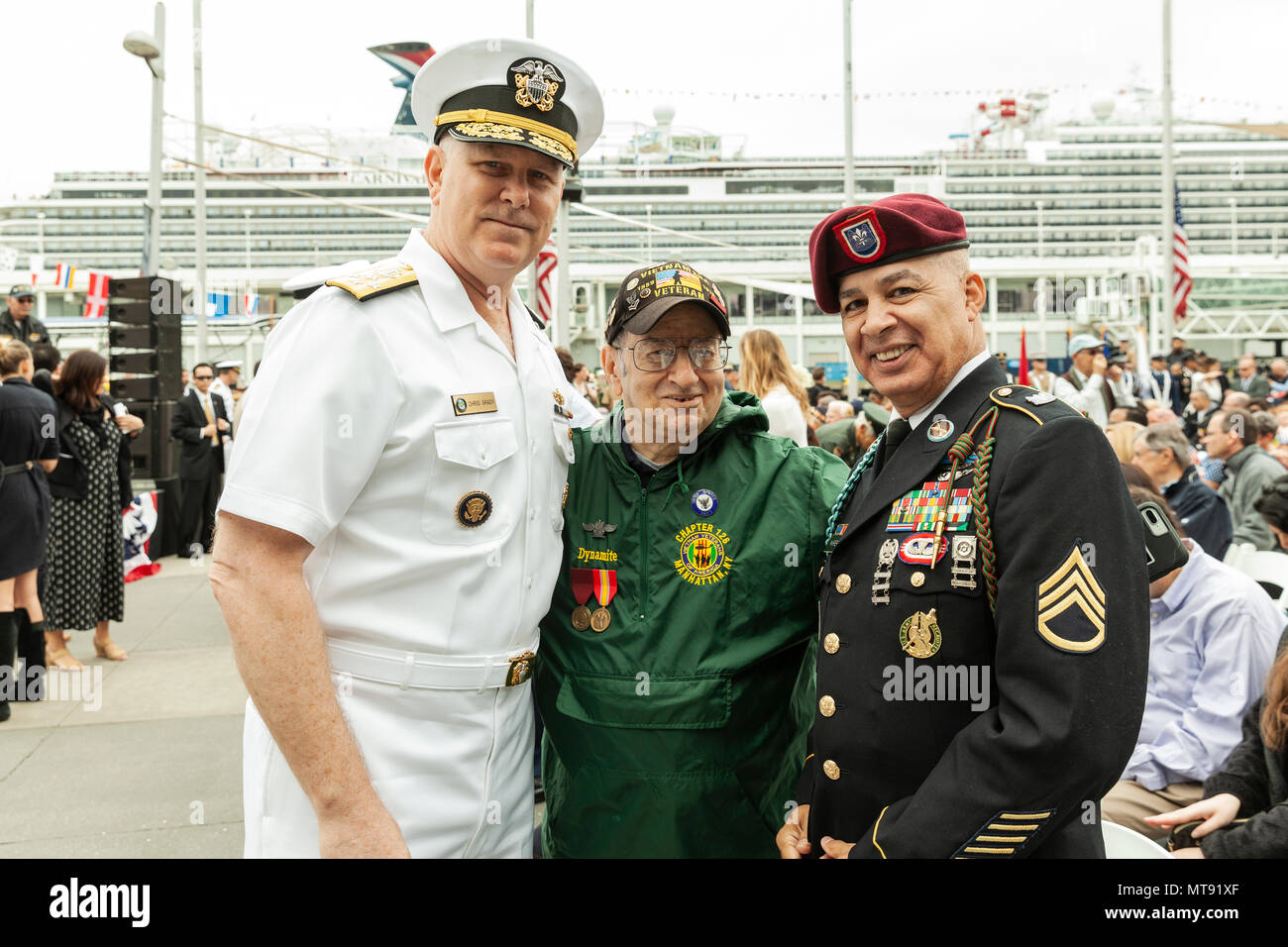 New York, NY - May 28, 2018: Rear Admiral John Jack Scorby & veterans ...