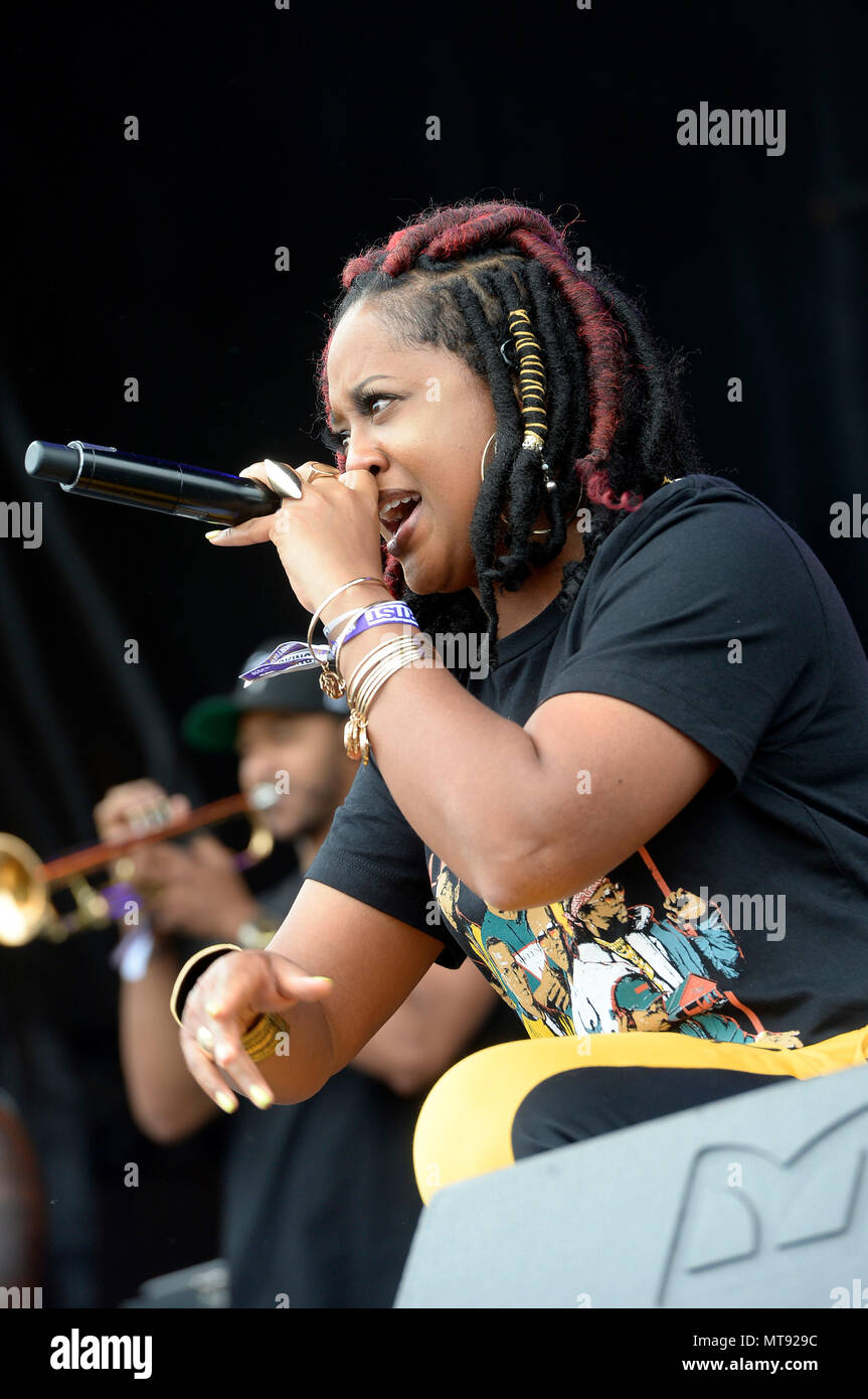 ST. PAUL, MN MAY 27: Rapsody performs at the Soundset music festival at ...