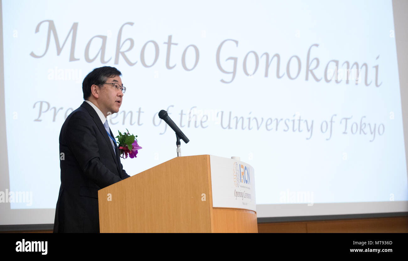 May 28, 2018, University of Tokyo, Tokyo, Japan: Makoto Gonokami ...