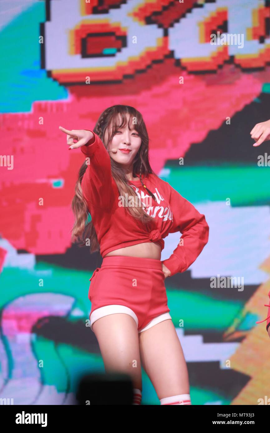 Seoul, Korea. 28th May, 2018. AOA announced back to showbiz with six ...