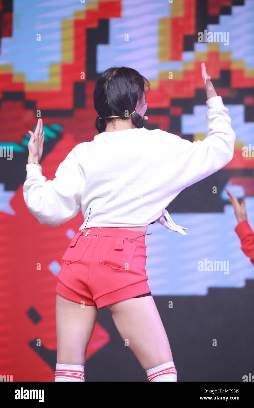 Seoul, Korea. 28th May, 2018. AOA announced back to showbiz with six ...