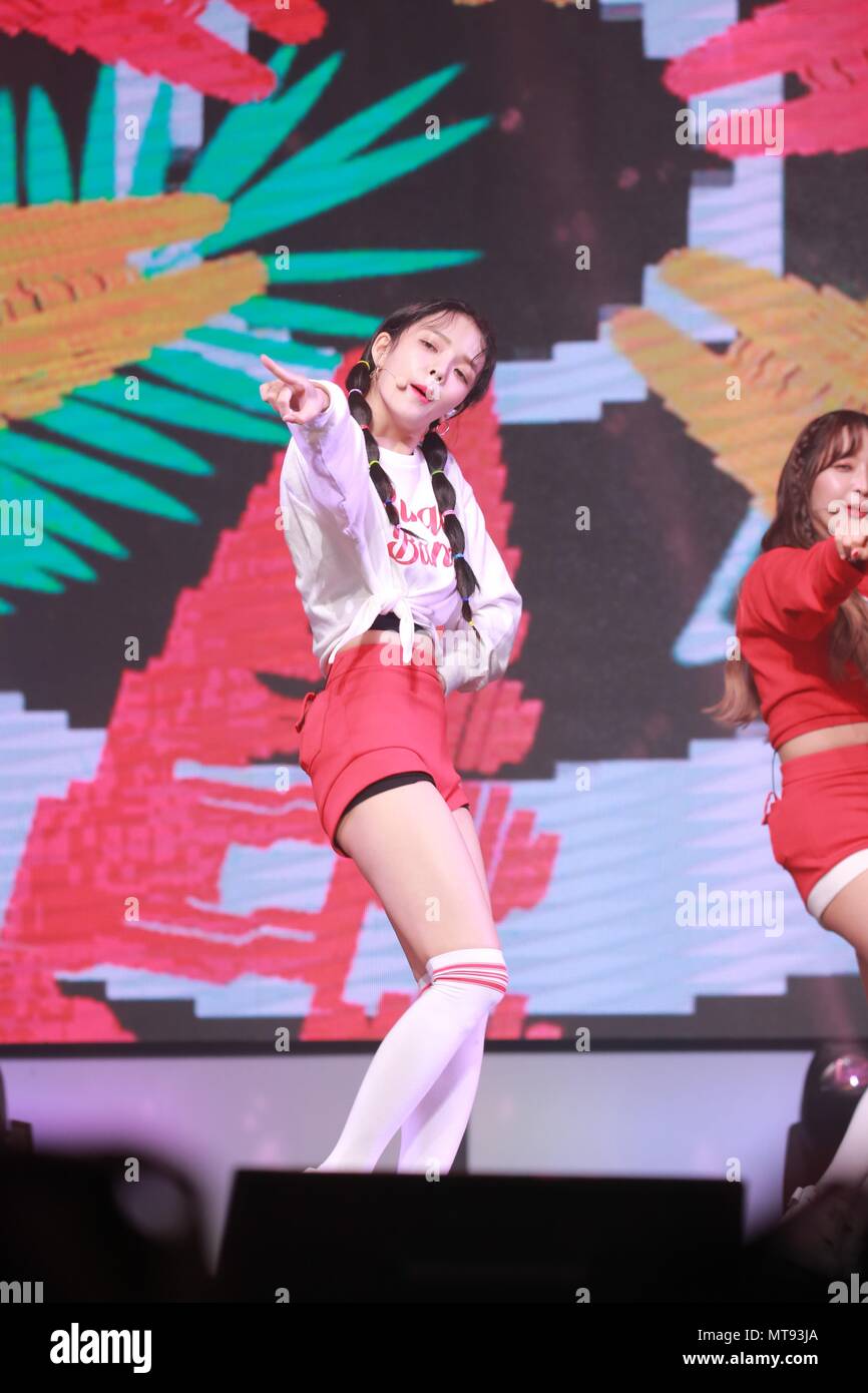 Seoul, Korea. 28th May, 2018. AOA announced back to showbiz with six ...