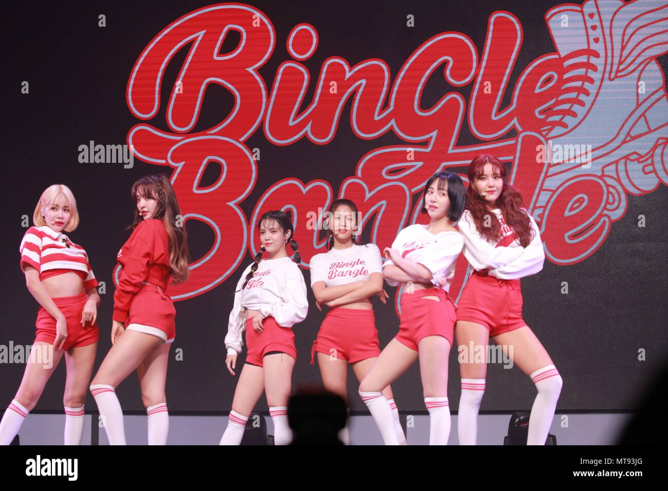 Seoul, Korea. 28th May, 2018. AOA announced back to showbiz with six ...