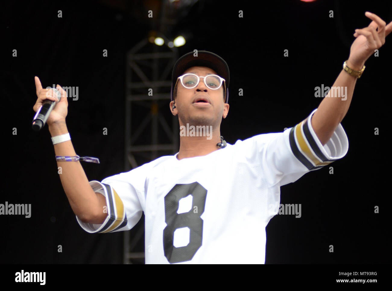 Falcon Heights, Minnesota, USA. 27th May, 2018. Rap artist Pell ...