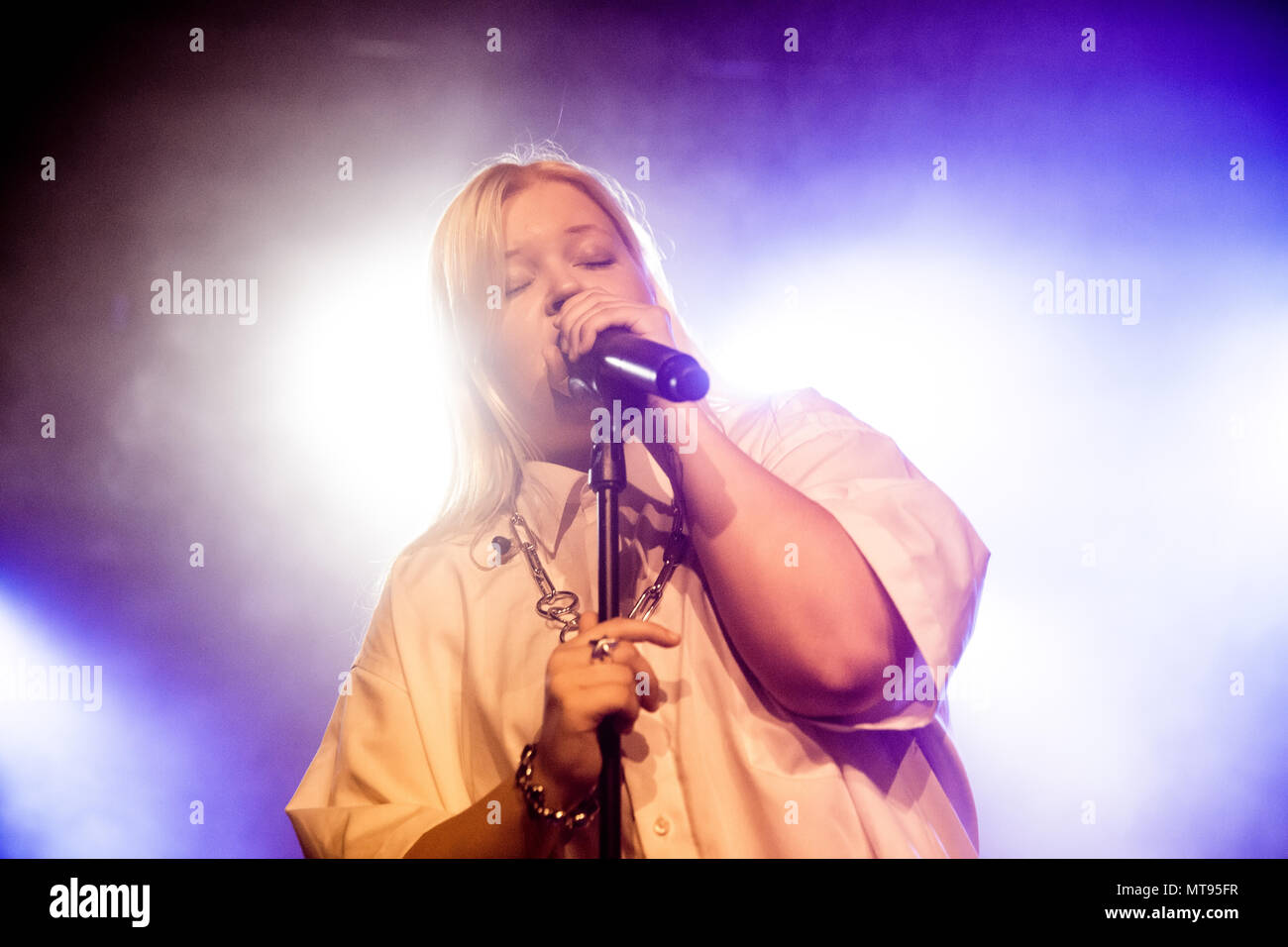 Denmark, Copenhagen - May 28, 2018. The Finnish singer, songwriter and ...