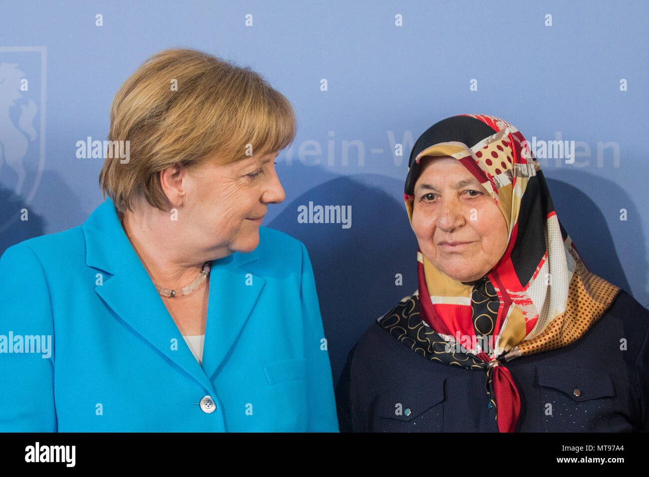 Duesseldorf, Germany. 29 May 2018.: The German Chancellor Angela Merkel ...