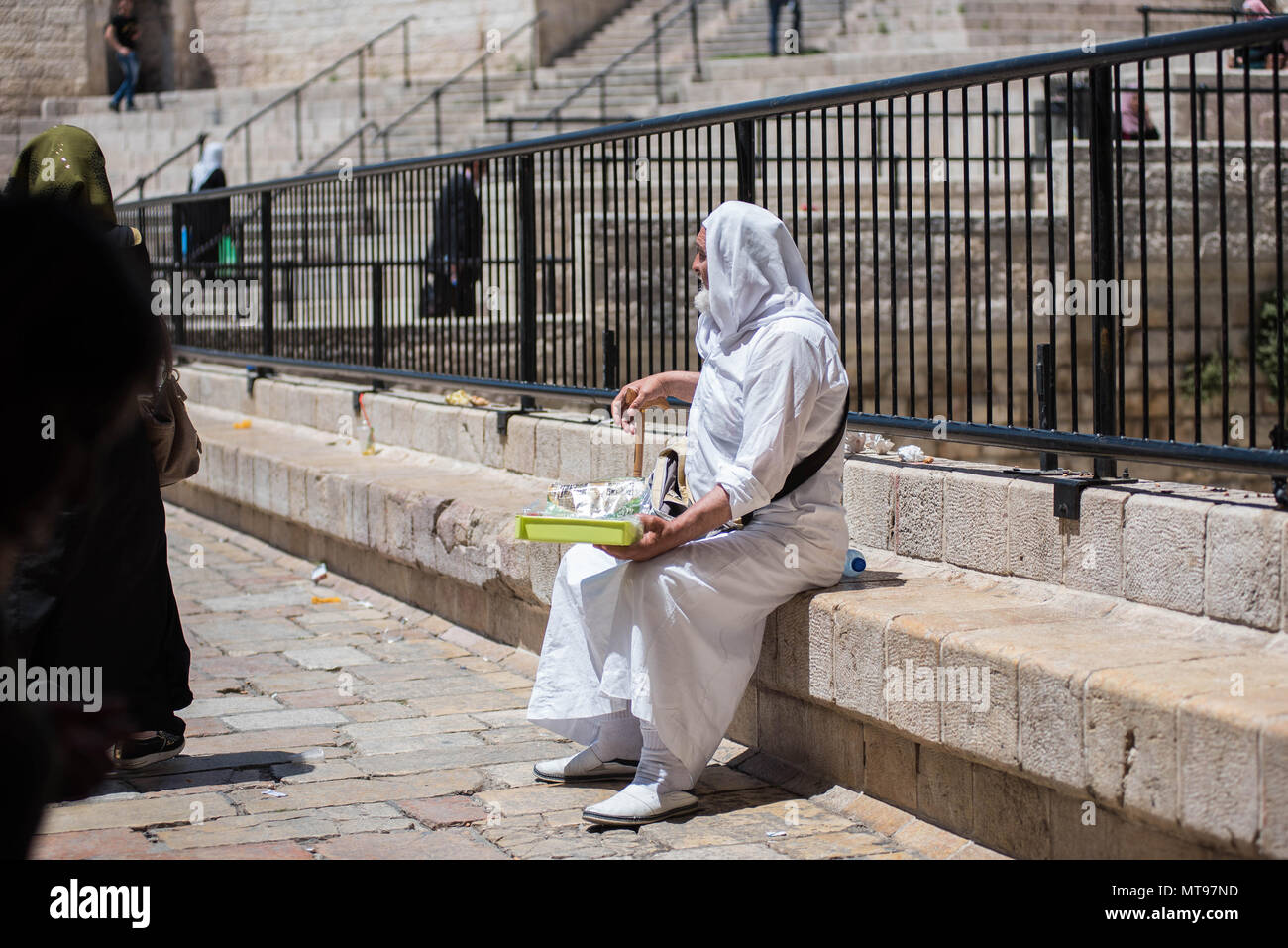 JERUSALEM, ISRAEL - MAY 16, 2018: Palestinian Muslim people living ...