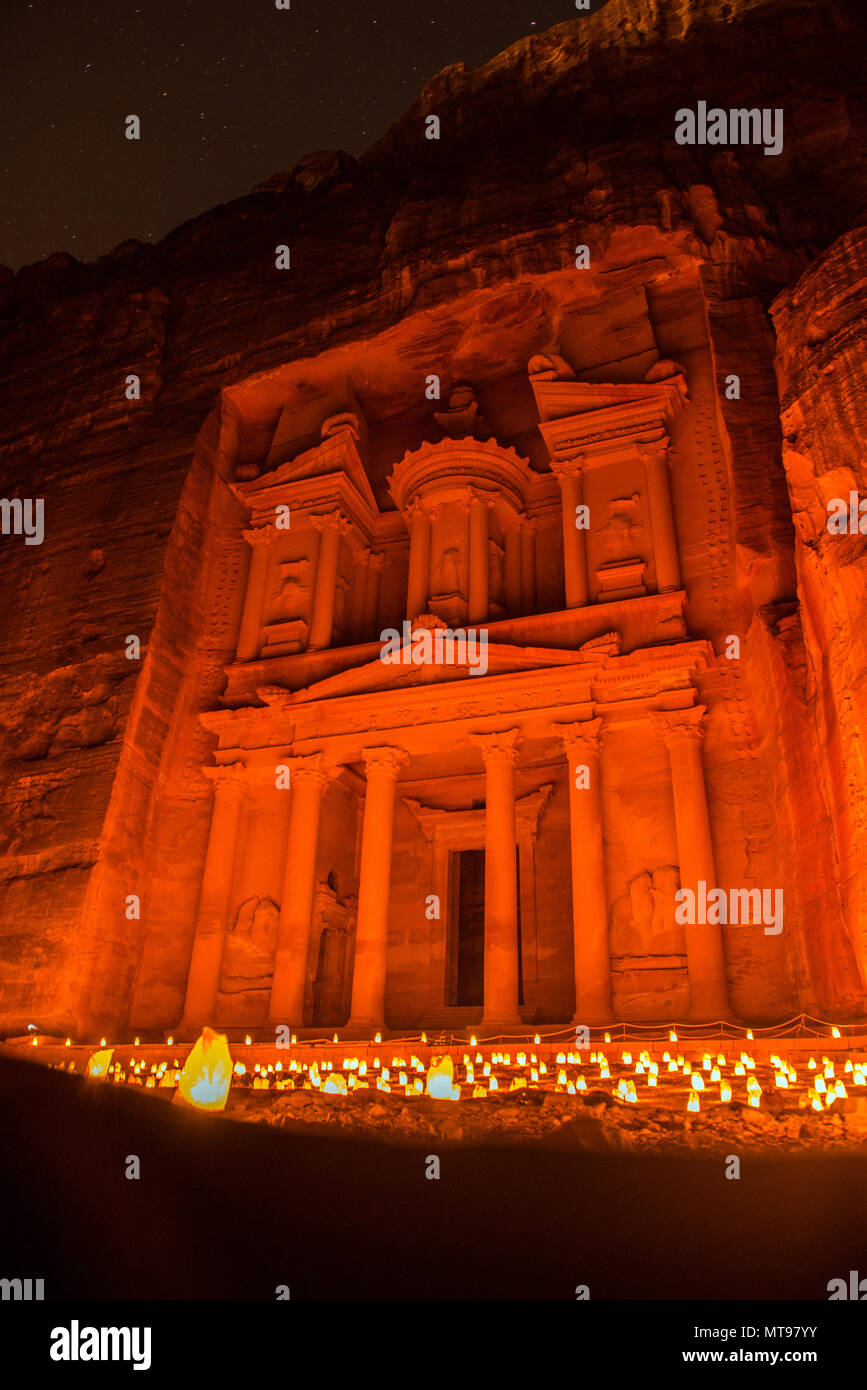 Petra by candle lights hi-res stock photography and images - Alamy