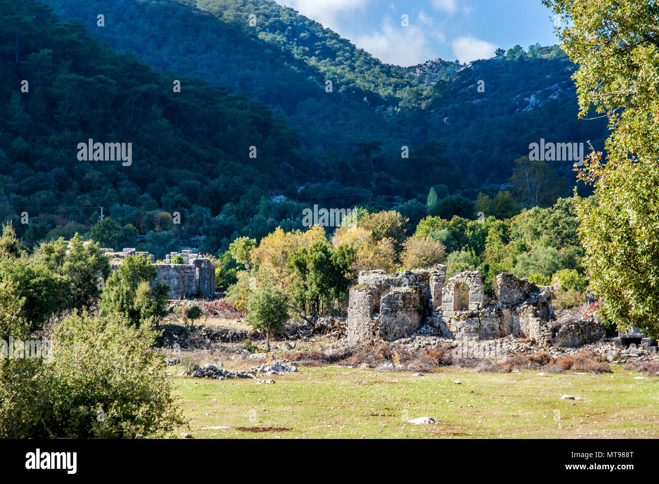 Ruins of ancient lycian town Sidyma, Turkey Stock Photo - Alamy