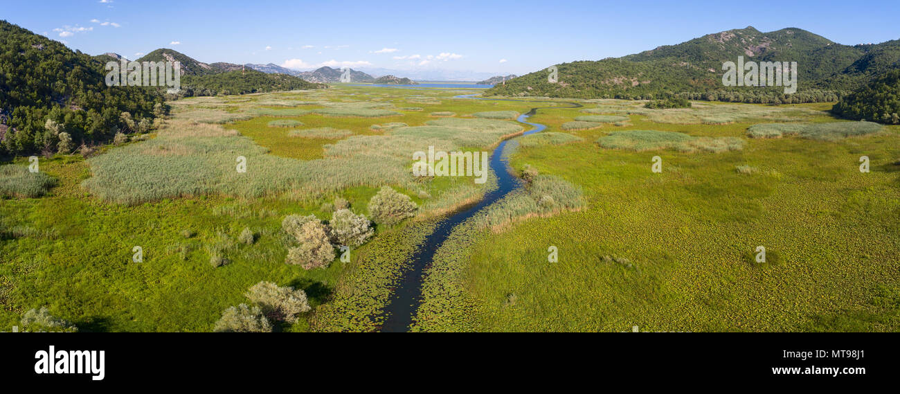 Panorama of Skadar Lake in Montenegro Stock Photo - Alamy