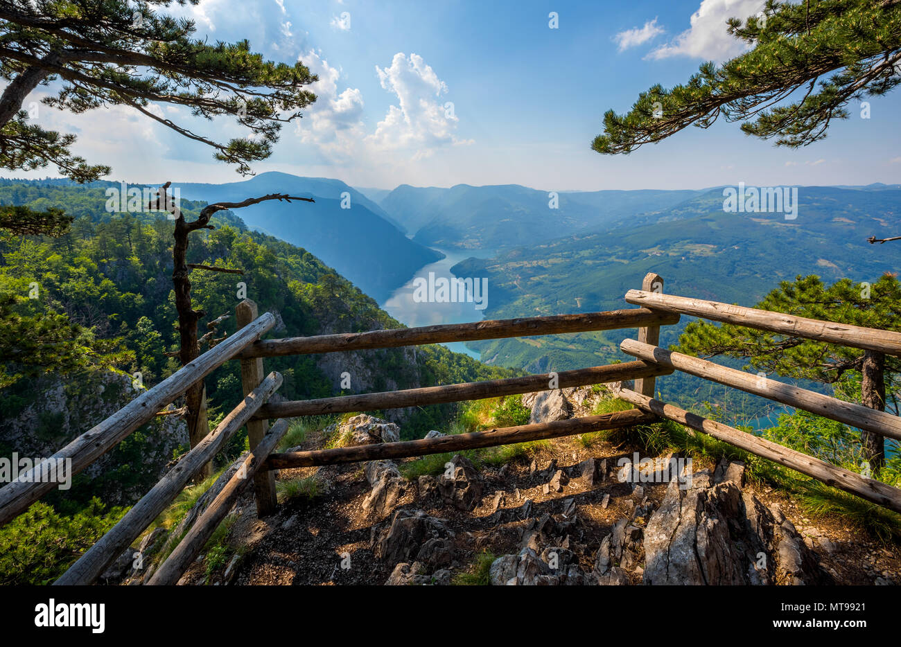 Viewpoint Banjska stena rock in Serbia Stock Photo - Alamy