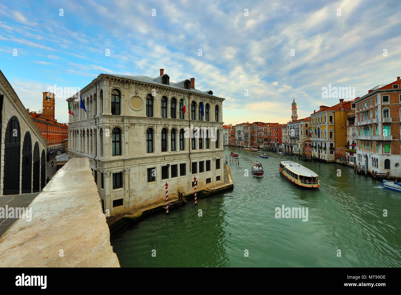 View from Rialto bridge in Venice Stock Photo - Alamy