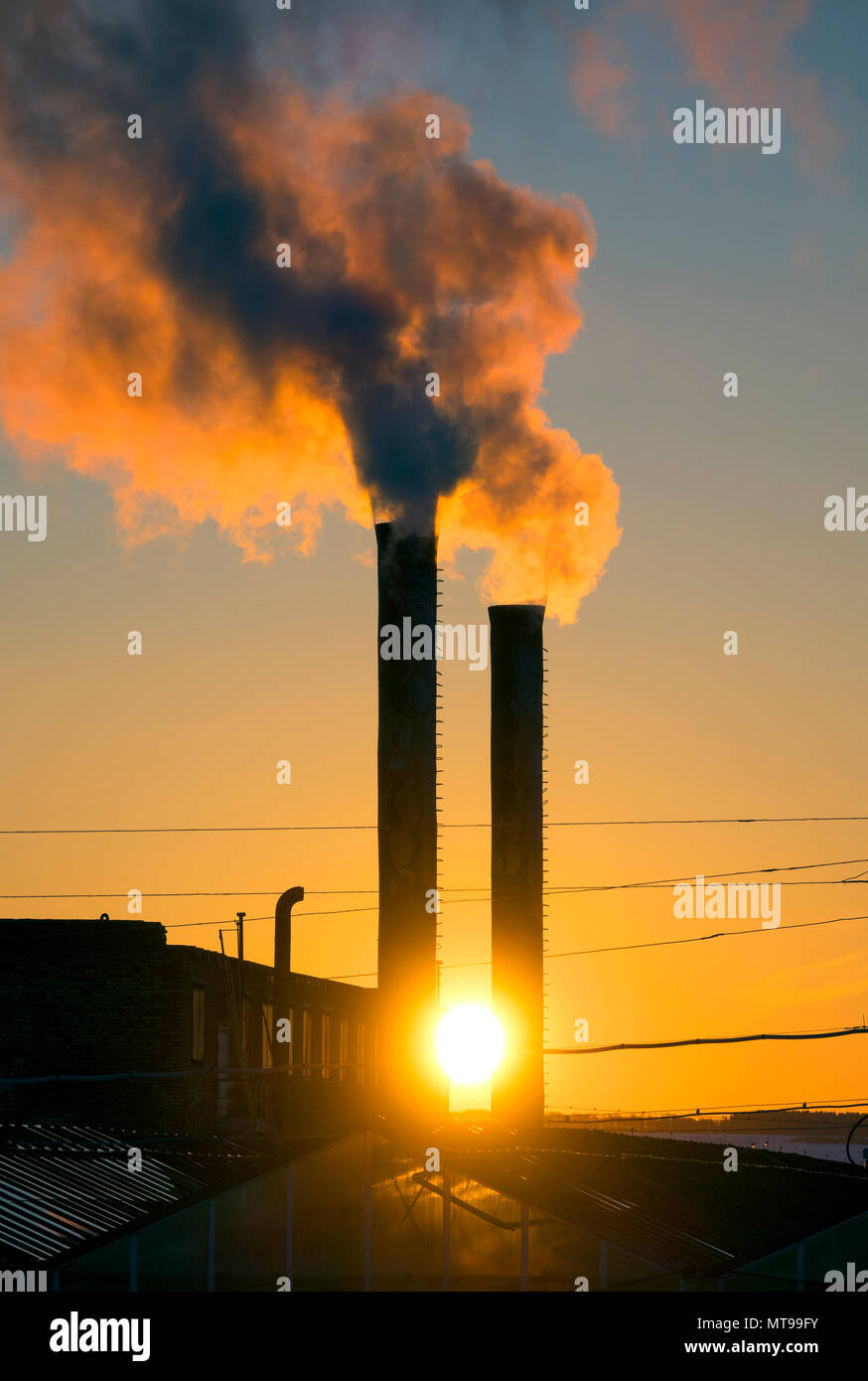 Air pollution power plant hi-res stock photography and images - Alamy