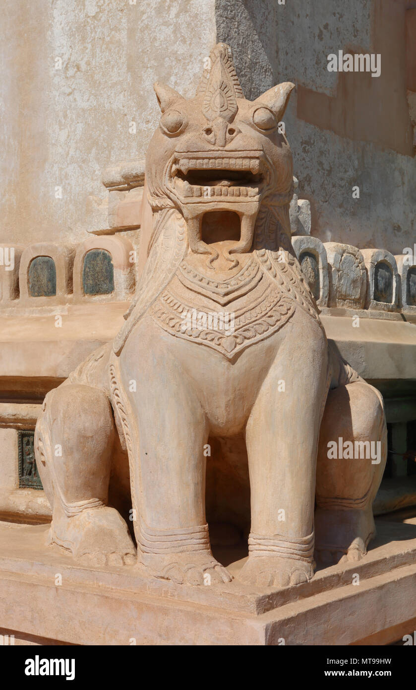 Asia myanmar bagan lion temple hi-res stock photography and images - Alamy