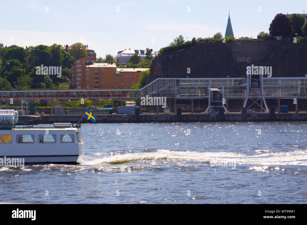 Swedish flag on boat hi-res stock photography and images - Alamy