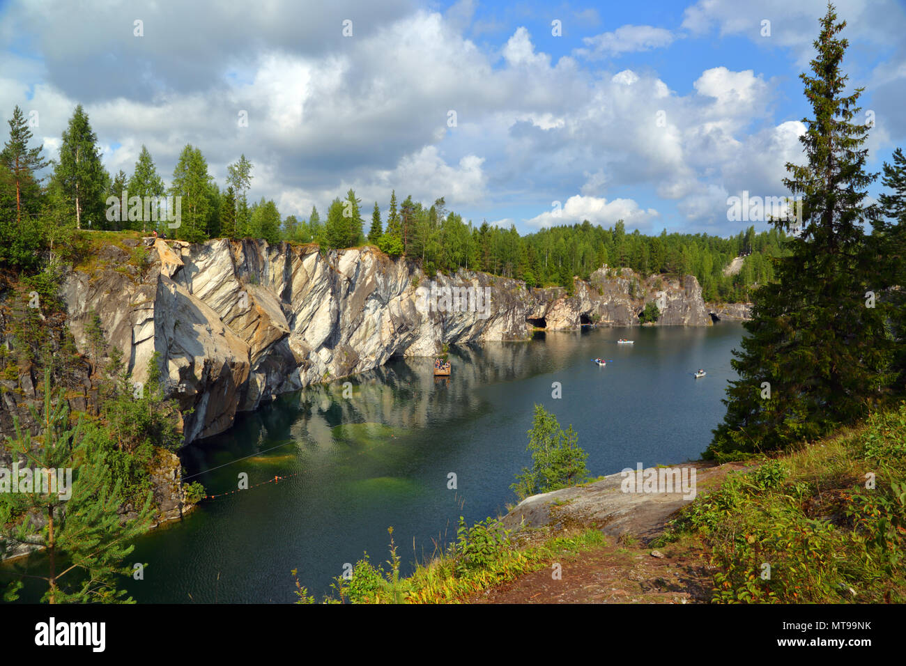 Marble quarry in Ruskeala Stock Photo - Alamy