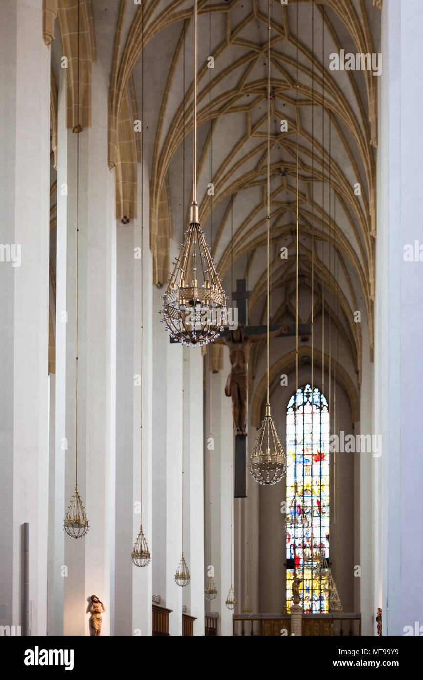 MUNICH, GERMANY - MAY 22, 2018: interior of Frauenkirche Cathedral in ...