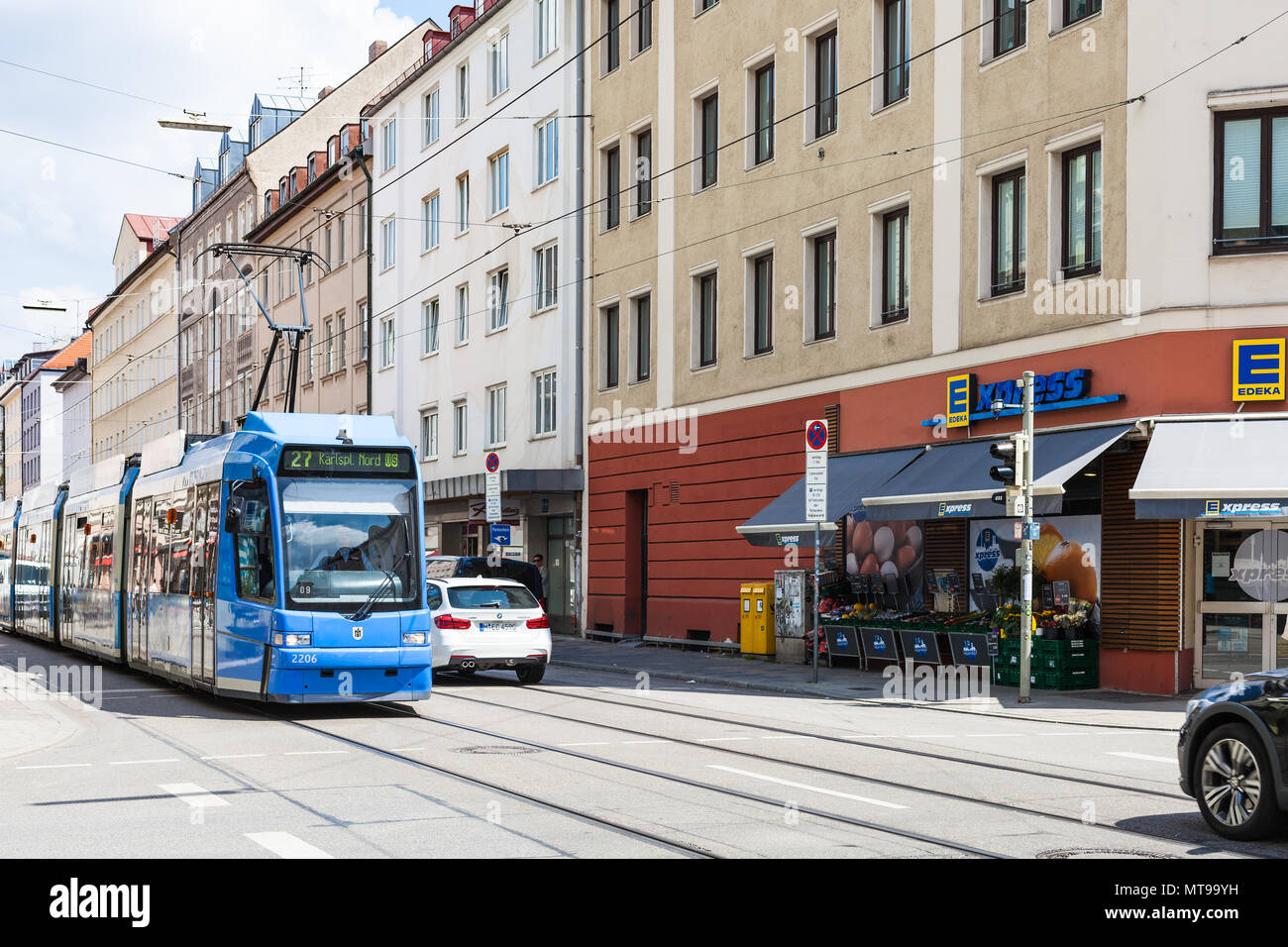 Tramway streetcar munich germany hi-res stock photography and images ...