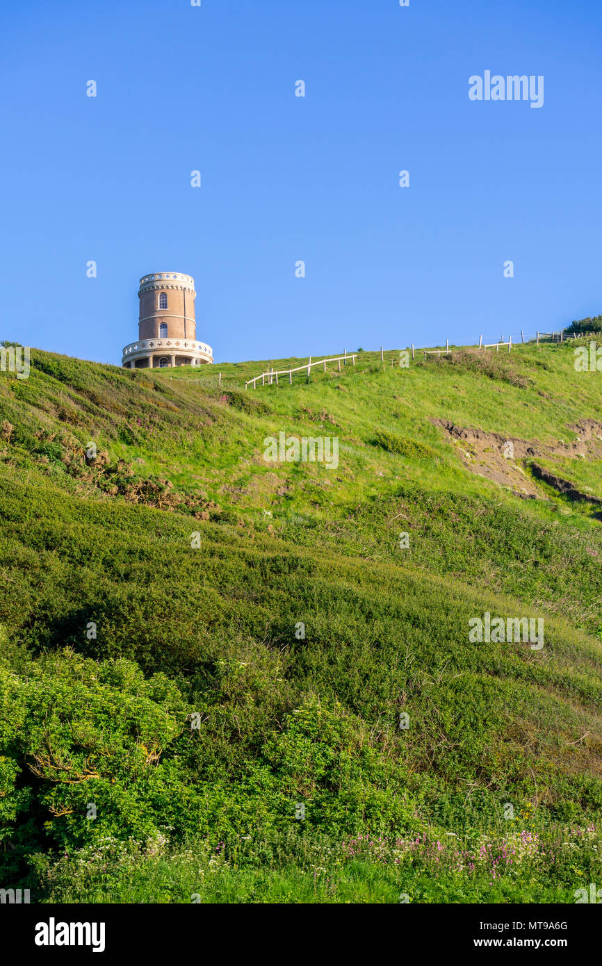 Clavell Folly/ Tower or Kimmeridge Tower on top of Hen Cliff near ...