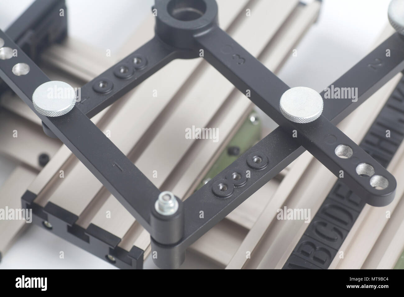 Pantograph engraving device on a white background Stock Photo - Alamy