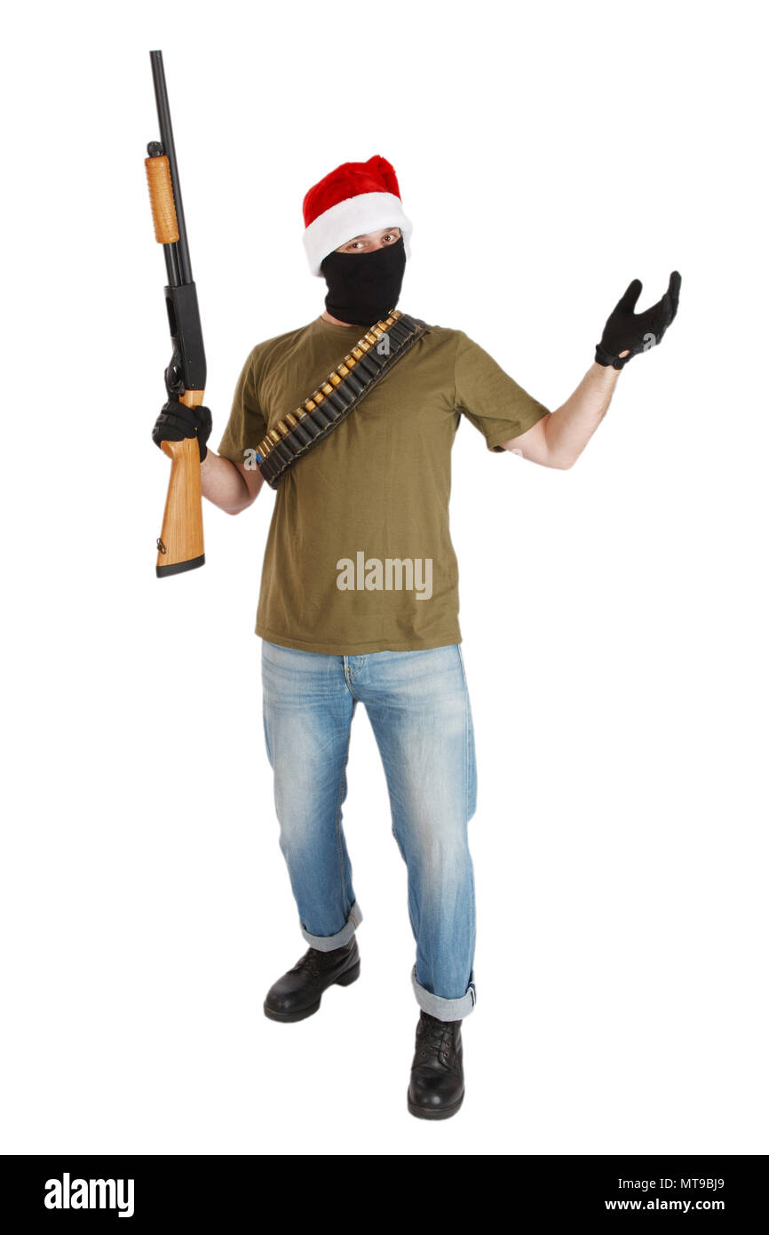 Black Santa With Gun