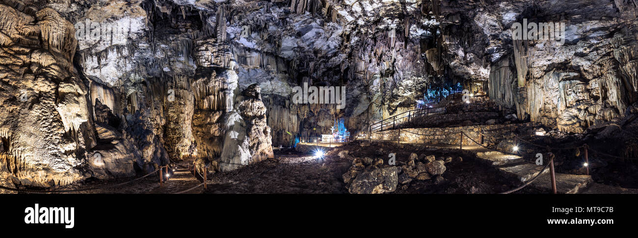 Cave of Gerontospilios, Melidoni, Crete, Greece Stock Photo - Alamy