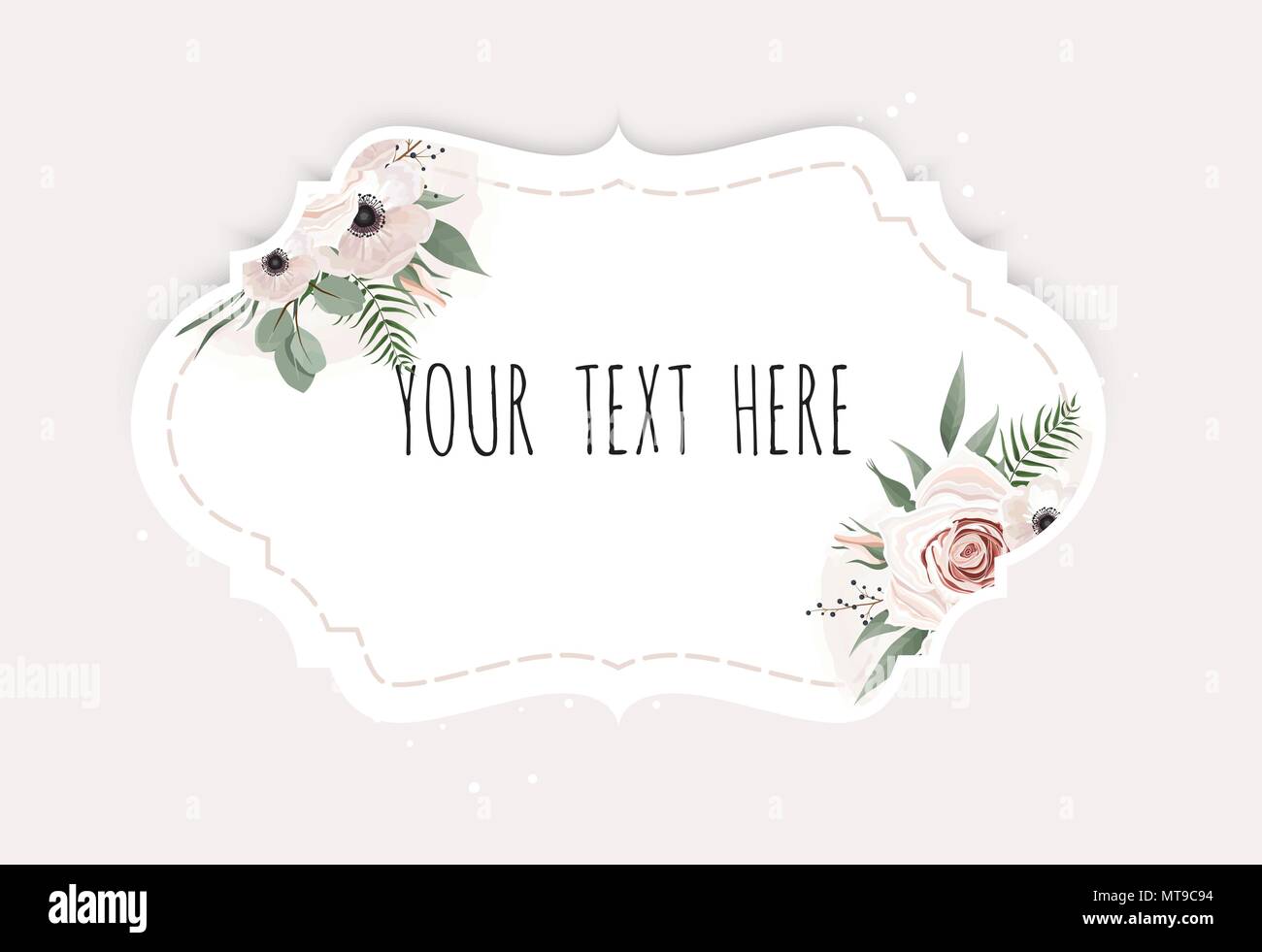 Flower frame border hi-res stock photography and images - Alamy