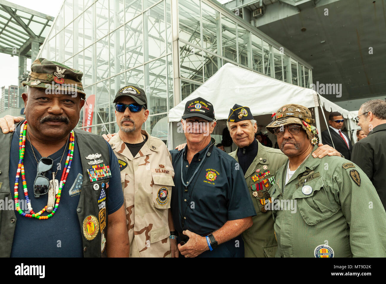 New York, United States. 28th May, 2018. Veterans Stanley Wright, Nick ...