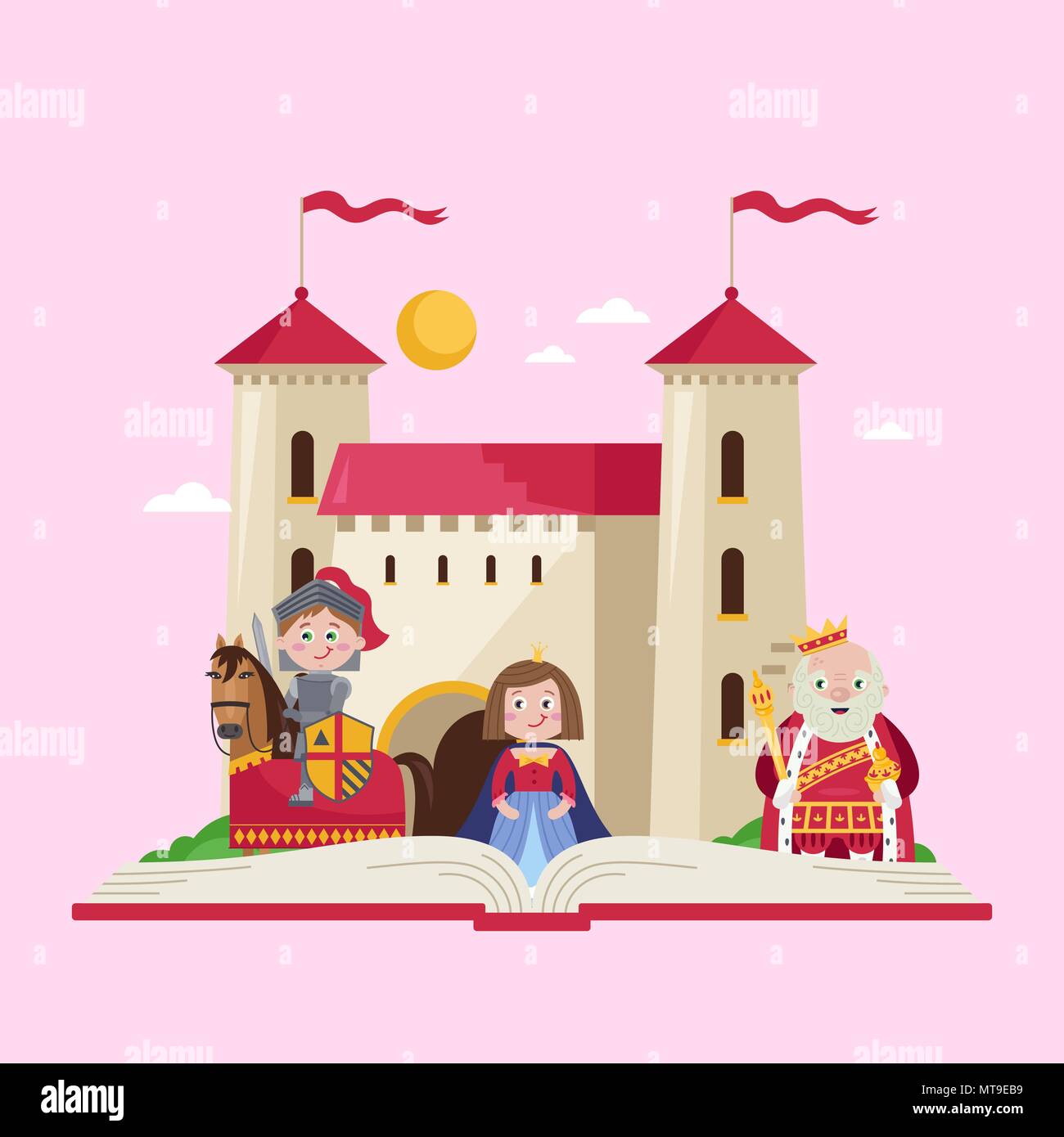 Fairytale poster in cartoon style Stock Vector Image & Art - Alamy