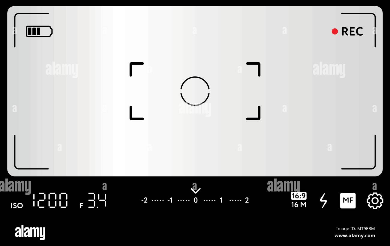 Modern camera focusing screen with settings Stock Vector Image & Art ...