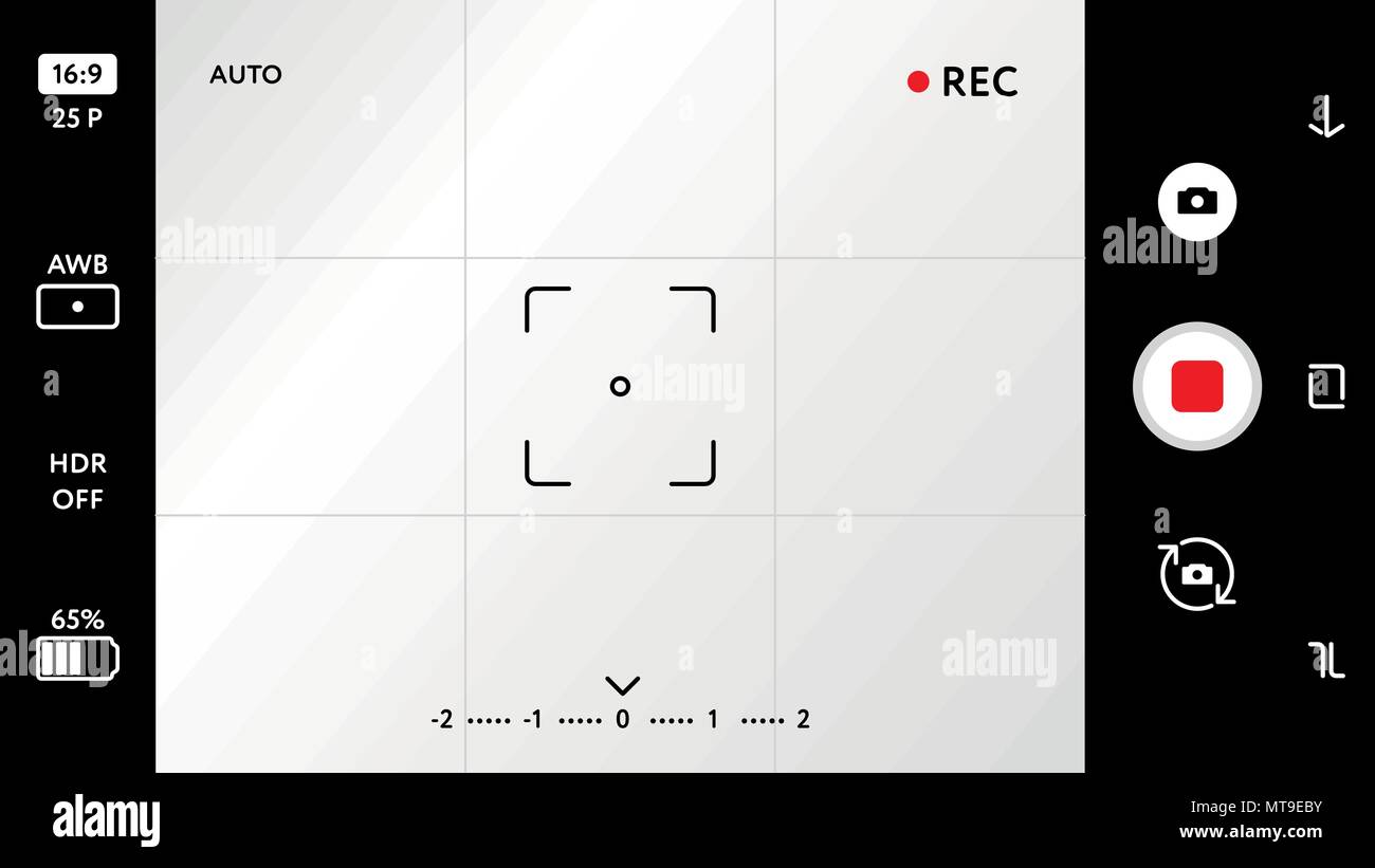 Blank smart phone camera focusing screen Stock Vector Image & Art - Alamy