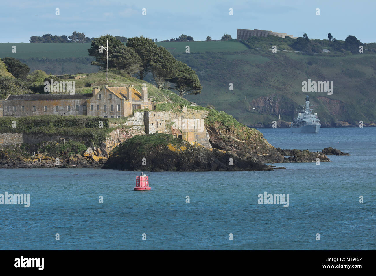 Drake's Island in Plymouth Sound though it has also been known as St ...