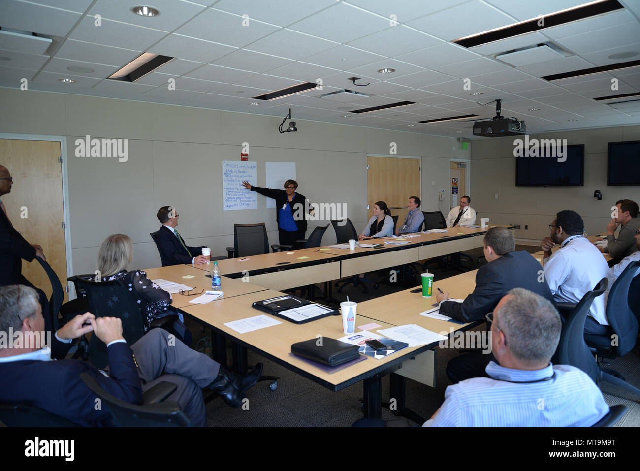 Employees from Naval Sea Systems Command “swarm” a problem to come up ...