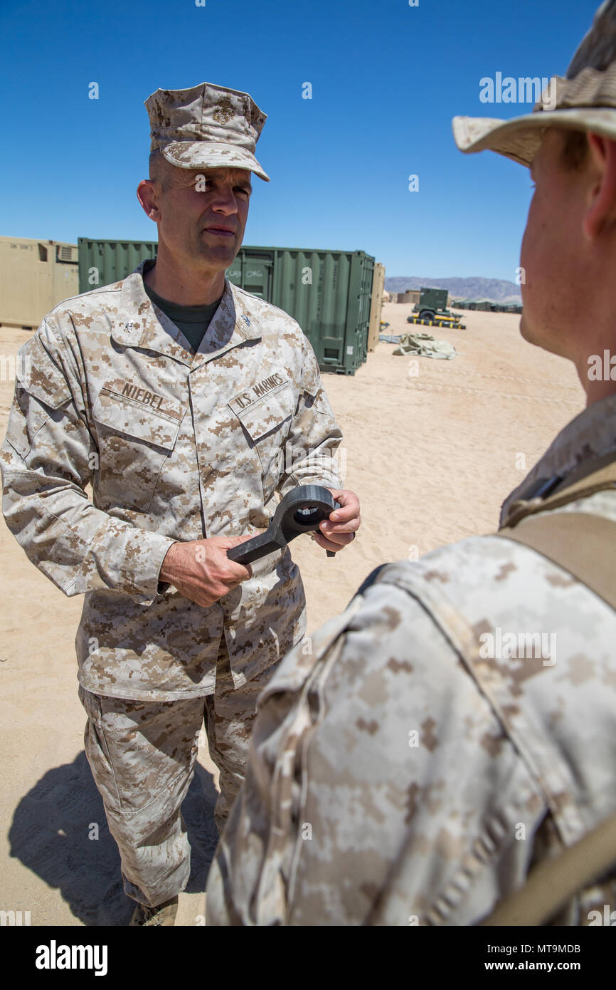 U.S. Marine Corps Col. Andrew Niebel, chief of staff, 2nd Marine ...