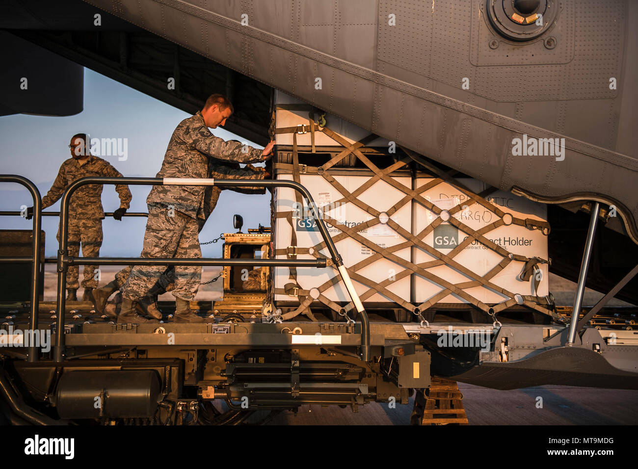 Airmen from the 612th Air Base Squadron Transportation Operation Center ...