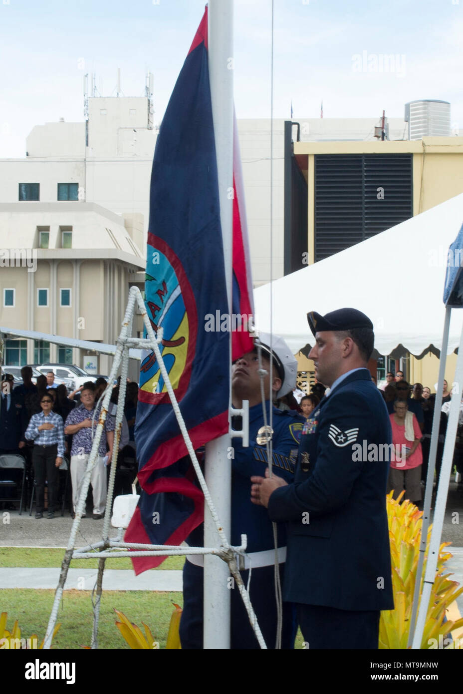 180515-N-PK553-029 Agaña, Guam (May 15, 2018) – Members of the Agaña ...