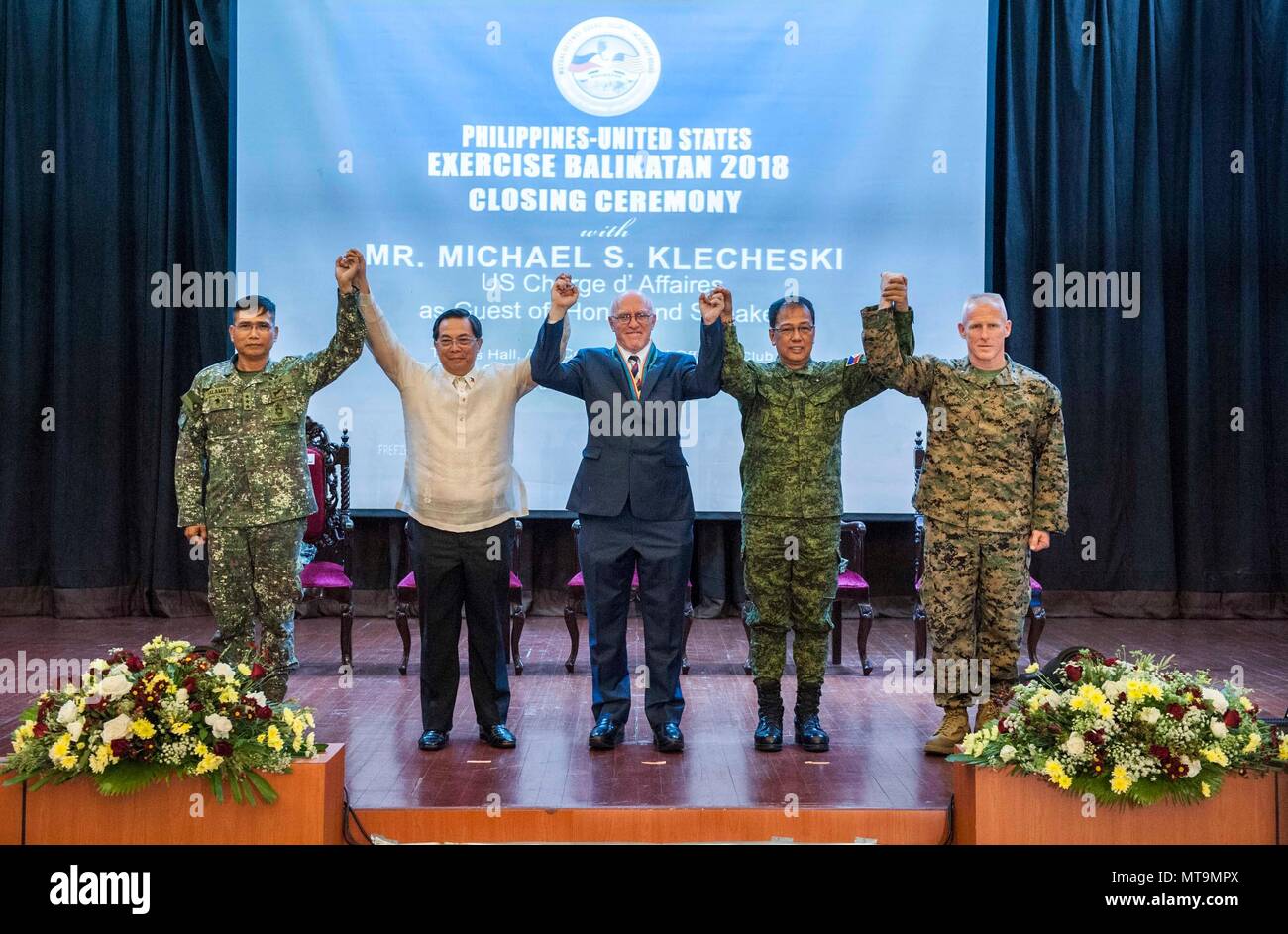 From left, Armed Forces of the Philippines Lt. Gen. Emmanuel B. Salamat ...